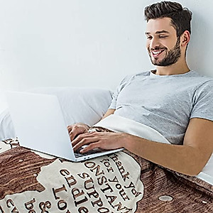 Gifts for Dad from Daughter to My Dad Blanket Best Gift for Fathers Day Birthday Christmas Valentines Day Bday Present Idea for Father Husband Men Him Healing Thoughts Throw Blanket 60''x50''