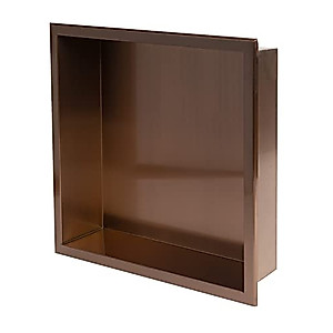 ALFI brand ABNP1616-BC Shower Niche, Brushed Copper