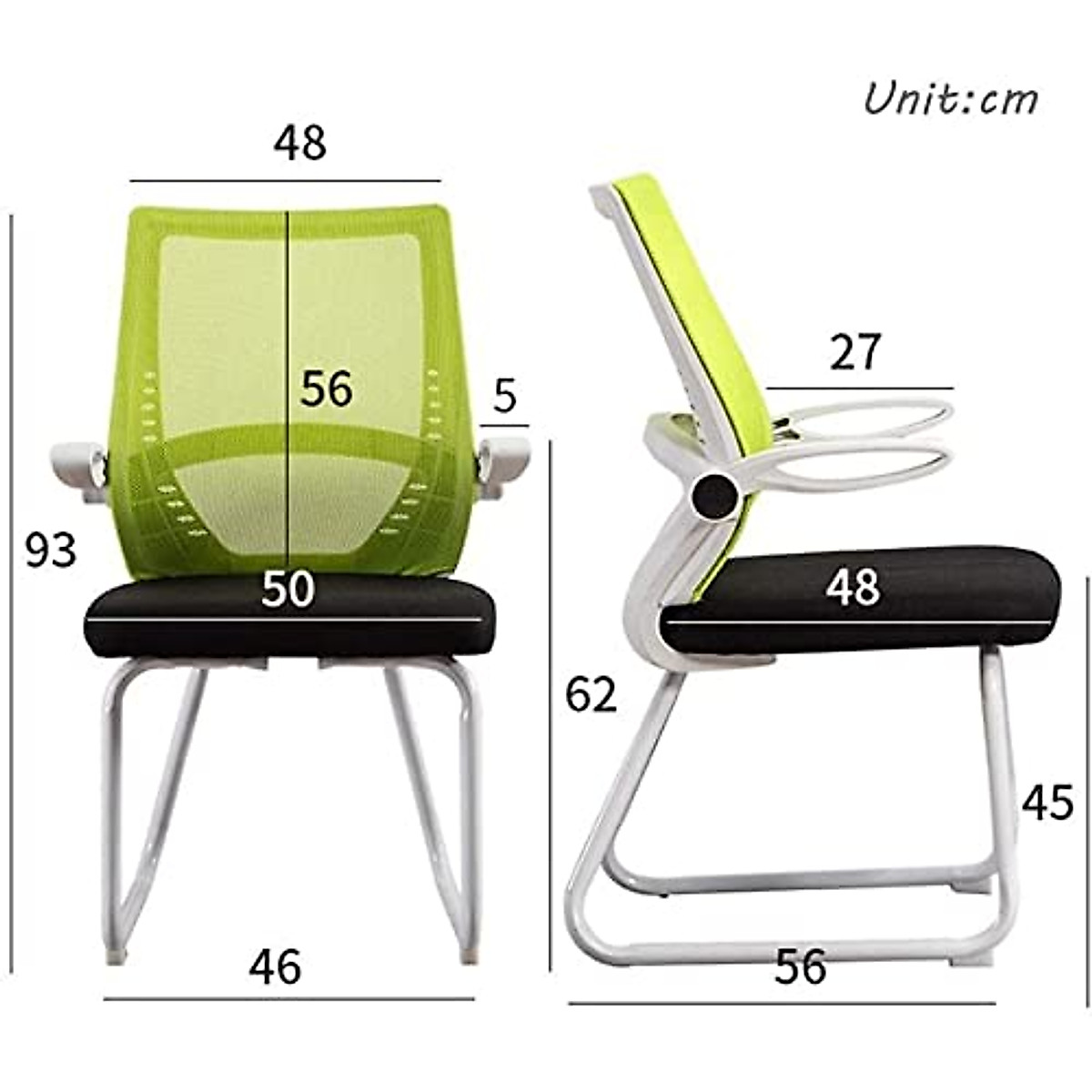 Office Chair Mesh Chair Swivel Armrest Seat Arch-Leg Table and Chair Computer Chair Ergonomic Backrest Big Class Game Chair Chair (Color : Orange) Needed