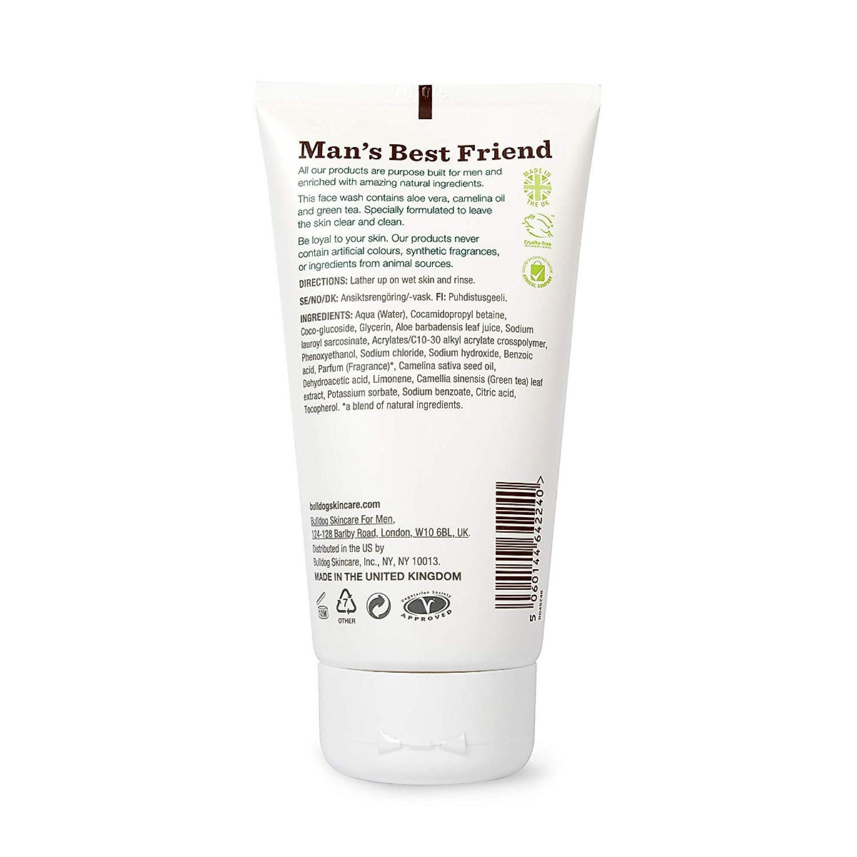 Bulldog Skincare and Grooming For Men Original Face Wash, Pack of 2, 5 Ounce