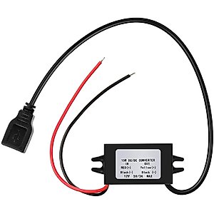 Weewooday 12v to 5v Dc Converter Buck Module USB Output Power Adapter Dc Car Power Converter Regulator(1 Piece)