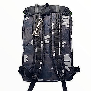 Stylish Camo Laptop Travel Backpack for Men & Women - Roomy 18x13" with Drawstring, 2 Magnetic Buckles, Tablet Pocket with Elastic Closure, Front Pocket. Water Resistant Durable Canvas