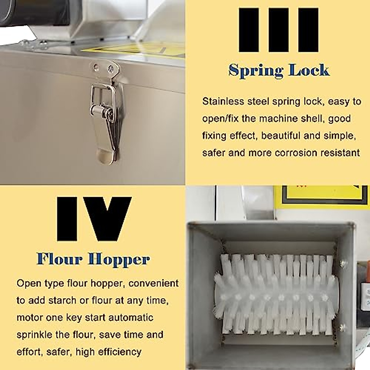 INTSUPERMAI Electric Dough Divider Commercial Dough Divider Cutter Auto Dough DIviding Cutting Machine Quantitative 0.18oz-17.6oz