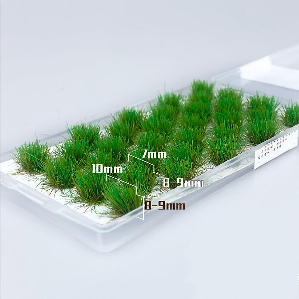 Haivvood 128 Pcs Static Grass Tuft Model Grass Tufts Railway Artificial Grass Miniature War Gaming Terrain DIY Model Railroad Artificial Grass War Gaming Terrain Decoration Railroad Scenery