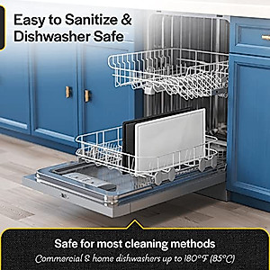 Thirteen Chefs Plastic Cutting Board with Juice Groove - Extra Large Cutting Board for Meat, Grilling, BBQ, Smoking, Fruit, and More - 30" x 18" x 0.5" - White