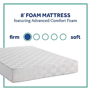 Sealy - Foam Bed in a Box – 8 Inch, Firm Feel, Twin Size, CertiPur-US Certified