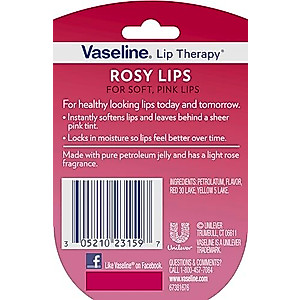 Vaseline Lip Therapy Bundle - Creme Brulee, Rosy Lips & Cocoa Butter, 0.25 Ounce (Pack of 3)