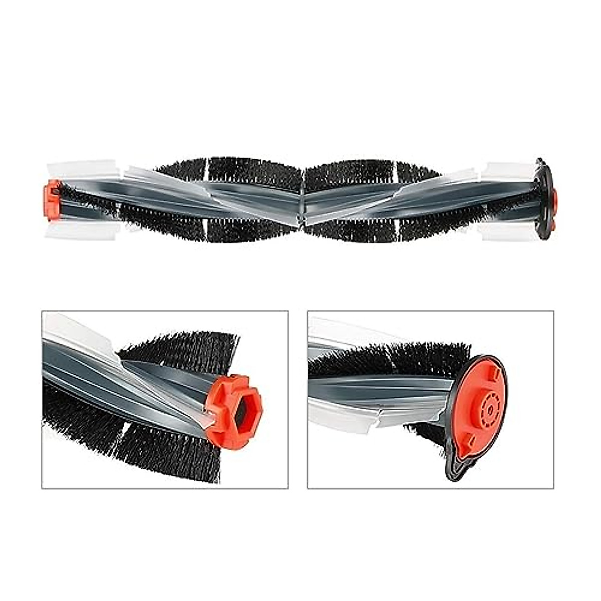MeyeLo Vacuum Cleaner Accessories,Replacement Main Brush,Compatible for Neato Botvac Connected Series D10 D9 D8 D3 D4 D5 D6 D7 D75 D80 D85 (Color : 2pcs)