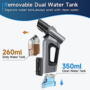 TAB Carpet Cleaner Machine, Portable Carpet Cleaner,2023 Upgrade Lightweight Cordless Spot Cordless Upholstery Stain Remover Deep Cleaner for Pets,Stairs,Car,With PowerBrush & Extend Hose, ErasePro H6