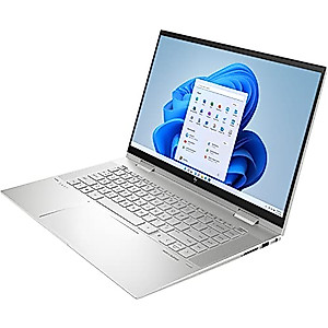 HP 2022 Newest Envy x360 2-in-1 15.6" Touchscreen Laptop, Intel Core i5-1155G7, Intel Iris Xe Graphics, 8GB DDR4 RAM, 512GB PCIE SSD, Fingerprint, Backlit Keyboard, Stylus Pen, Win 11 Home, Silver