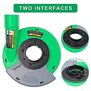 Diment Power Dust Shroud for Angle Grinder 4/4.5/5 inch Universal Surface Grinding Shroud (125MM)