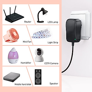 SoulBay 36W Universal AC Adapter 3V 4.5V 5V 6V 7.5V 9V 12V Multi Voltage Switching DC Power Supply Transformer with 8 Adapters for Household Electronics, 3000mA Max