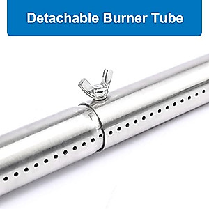 Utheer 7508 Grill Burner Tube for Weber Genesis Silver B/C Gold B/C Spirit 700 Spirit E-310, E-320 Side Control Weber 900 Grill Parts Stainless Steel Gas Grill Burner Tube Kit,Detachable Burner
