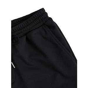 GORGLITTER Men's Graphic Cool Shorts Drippy Workout Designer Shorts Streetwear with Pockets Los Angeles Print Black Large