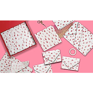 Fading Hearts Printed Tissue Paper - Decorative Tissue for Decoupage - Valentine's Tissue Paper | 24 Sheets 20" x 30"