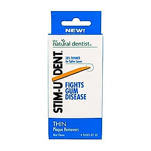Stim-U-Dent Plaque Removers Thin Mint 160 Each (Pack of 6)