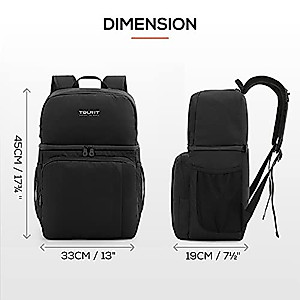 TOURIT Cooler Backpack Double Deck Lunch Backpack with Insulated Leakproof Cooler Bag for Men Women Work, Picnics, Hiking, Camping, Beach, Park or Day Trips, 28L