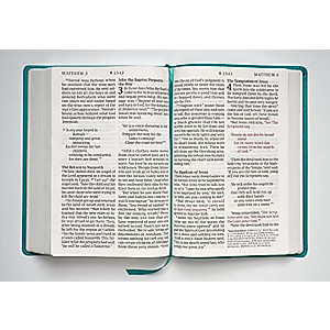 NLT Super Giant Print Bible, Filament Enabled (LeatherLike, Peony Rich Teal, Red Letter)