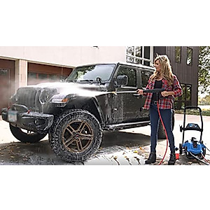 AR Blue Clean BC2N1HSS Electric Pressure Washer-2300 PSI, 1.7 GPM, 13 Amps Quick Connect Accessories, 2 in 1 Detachable Cart, On Board Storage, Portable Pressure Washer, High Pressure, Car, Patio