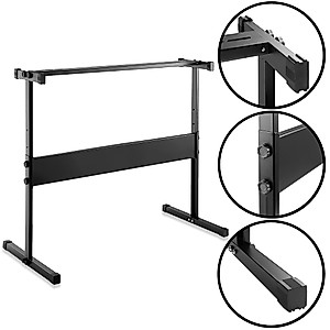 61-Key Electronic Music Keyboard Piano with Stand, Headphones, Stool & Microphone