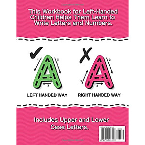 Handwriting Practice for Left Handed Kids Ages 3+ | Letters, Numbers Tracing Book: Left Hand Writing Practice Workbook for Preschoolers (Handwriting ... Ages 3+ | Letters, Numbers Tracing Books)