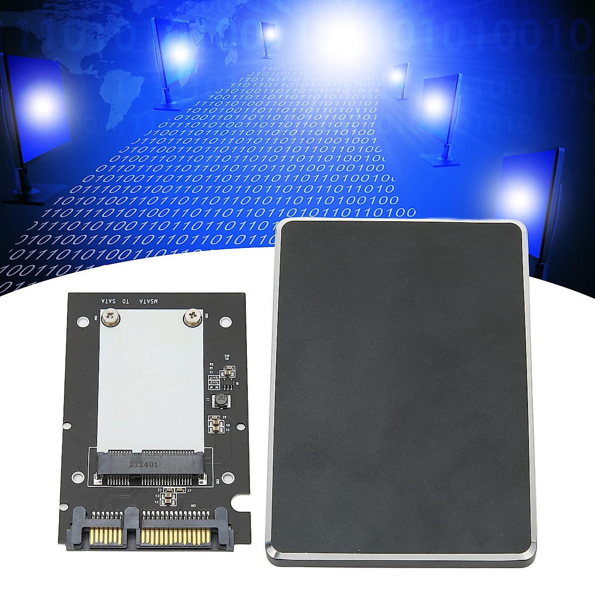 SSD housing, MSATA to III Ultra Slim Hard Drive Adapter Box Plug and Play for for for OS