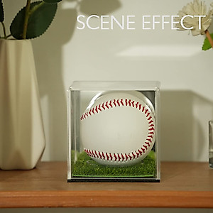 GMAXT Baseball Display Case,New Upgrade Acrylic Baseball Case,UV Protected Baseball Holder Display for Baseball, Tennis Ball, Golf Ball, Billiard Ball,Memorabilia Display Cases