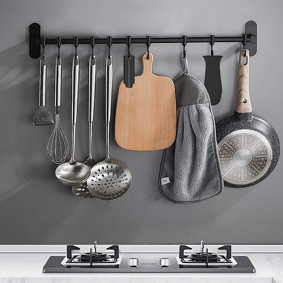 Set of 6 Silicone Hot Handle Holder Non-Slip Heat Resistant Pot Handle Holders Skillet Handle Cover Sleeve for Cast Iron Skillets Frying Pan Griddle Kitchen Cookware Handles