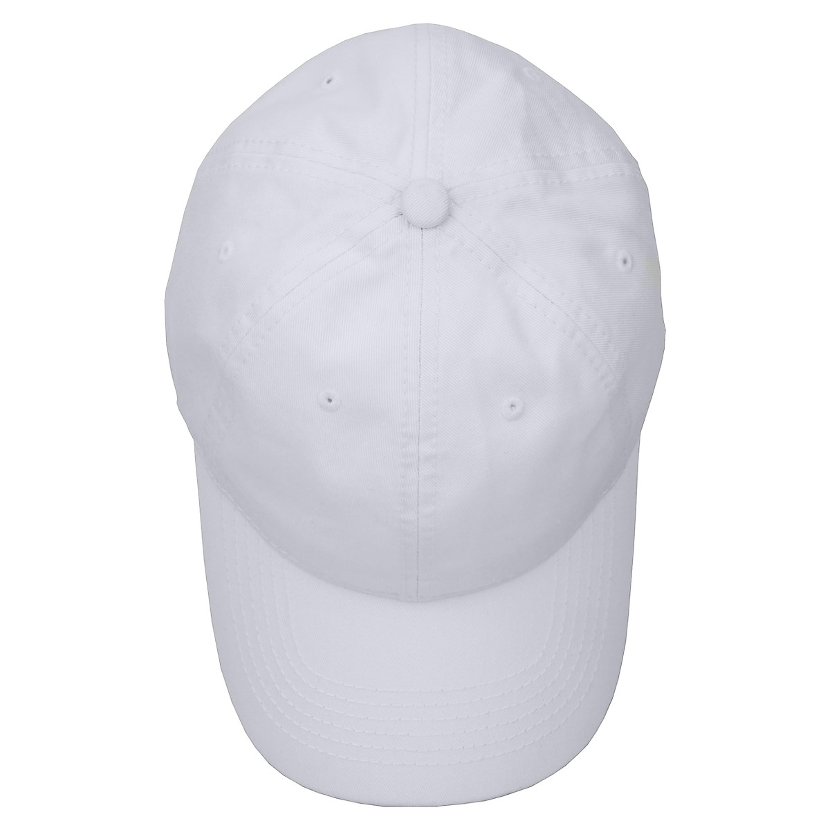 Gelante Cotton Twill Washed Unstructure Baseball Cap - Adjustable Blank Hat for Men Women - Wholesale Bulk Lot 6 Pack (White)