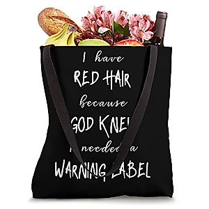 Hilarious Gingers Headed Sarcasm Funny Saying Women Hair Tote Bag