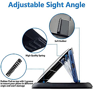 Showvigor Silicone Car Dashboard Phone Holder, Non Slip Phone Pad for Car for Various Dashboards,Slip Free Desk Phone Stand for Car, Compatible with iPhone14 Samsung Android Smartphones GPS Devices