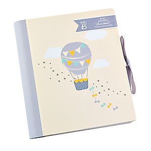 Busy B 6584 "Baby B Baby Journal with Pockets and Stickers, Neutral