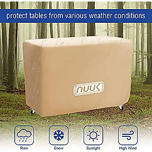 NUUK Double-Shelf Rolling Outdoor Dining Cart Table, 20" x 30" Stainless Steel Commercial Multifunctional Kitchen Food Prep Worktable on Wheels w/Adjustable Storage Tray & Waterproof Protective Cover