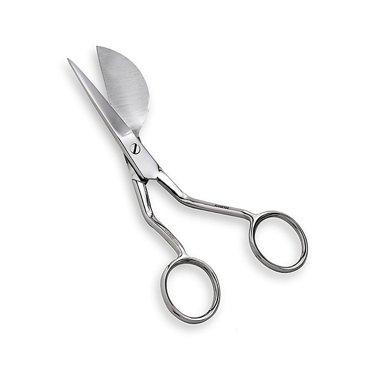 Professional Duck Bill Applique Scissors 4.5 inch Paddle Shaped for Arts, Craft, Fabric & Embroidery