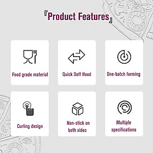 Non-Stick Oven Pizza Pan, 12 Inch Pizza Pans, Round Cake Baking Pan for Home Restaurant Kitchen Oven Baking, Easy to Clean and Dishwasher Safe