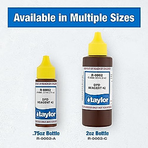 Taylor Technologies Taylor Tech R-0002-C No.2 Reagent DPD Liquid for Swimming Pool, 2-Ounce, As Shown