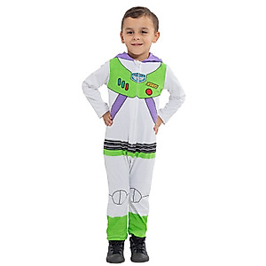 Disney Pixar Toy Story Buzz Lightyear Toddler Boys Zip Up Cosplay Coverall 2T