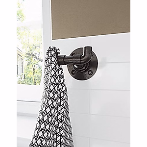 Design House 580688 Kimball Double Robe Hook, Satin Black