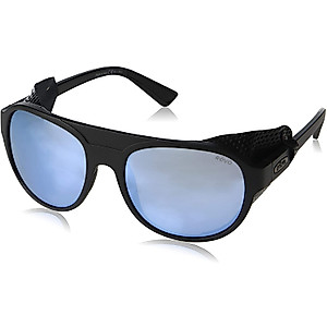 Revo Traverse 57mm High Contrast Polarized Serilium 6-Base Lens Technology Sunglasses, part of the Serilium Collection, Black Frame (RE 1036)