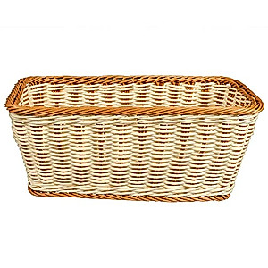 G.E.T. Enterprises WB-1520-TT Two Tone 16" x 9" Rectangular Basket, Polypropylene