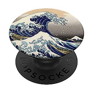 Japanese Culture Japan The Great Wave Off Kanagawa PopSockets PopGrip: Swappable Grip for Phones & Tablets