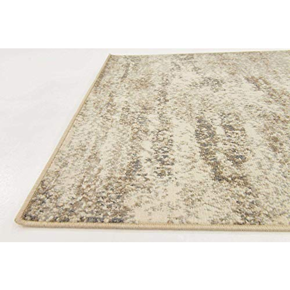 Unique Loom Tuareg Collection Distressed Abstract Traditional Vintage Area Rug, 4 ft x 6 ft, Beige/Brown
