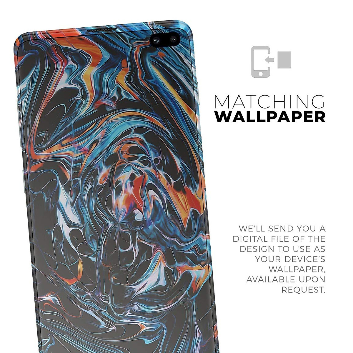 DesignSkinz Liquid Abstract Paint Remix V2 Protective Vinyl Decal Wrap Skin Cover Compatible with The Samsung Galaxy S20 (Screen Trim & Back Glass Skin)