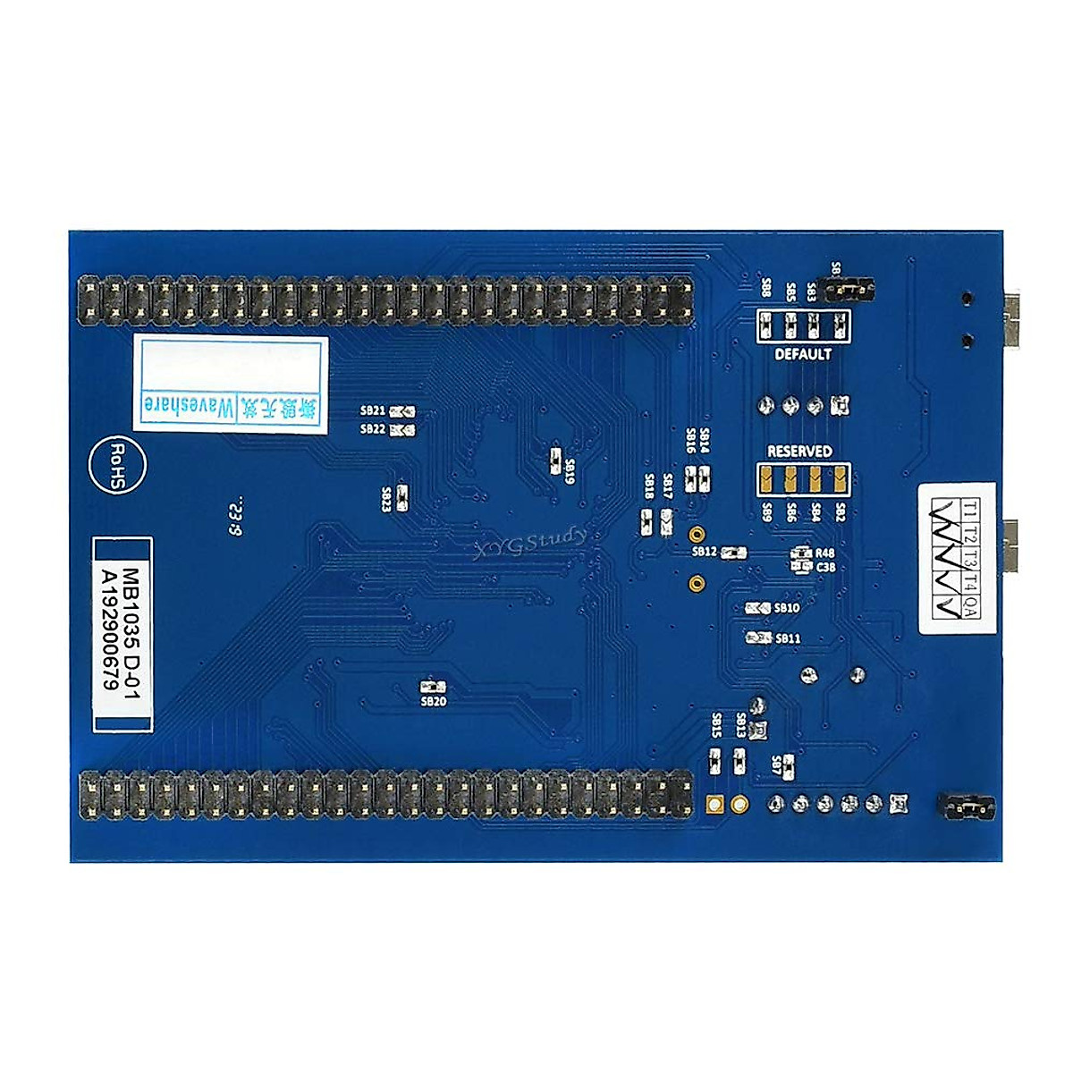 XYG-ST STM32F3DISCOVERY ST STM32F303VCT6 STM32 F3 ARM Cortex-M4 MCU Discovery Evaluation Development Board kit with USB, ST-LINK/V2 debugger, Accelerometer, Gyroscope, E-compass, LEDs, Pushbuttons
