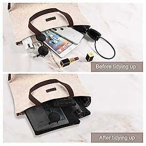 EASYFUN Mesh Pouch, Make up Bag with Zipper Cosmetic Organizer Pouch for Daily or Travel to Keep Small Items, 4 PCS Black