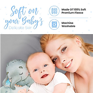 Paishanas Baby Monthly Milestone Blanket Boy or Girl Elephant Baby Milestone Blanket Premium Fleece Months Baby Milestone Large Size Milestone Blanket for Baby Boy Baby Photo Blanket