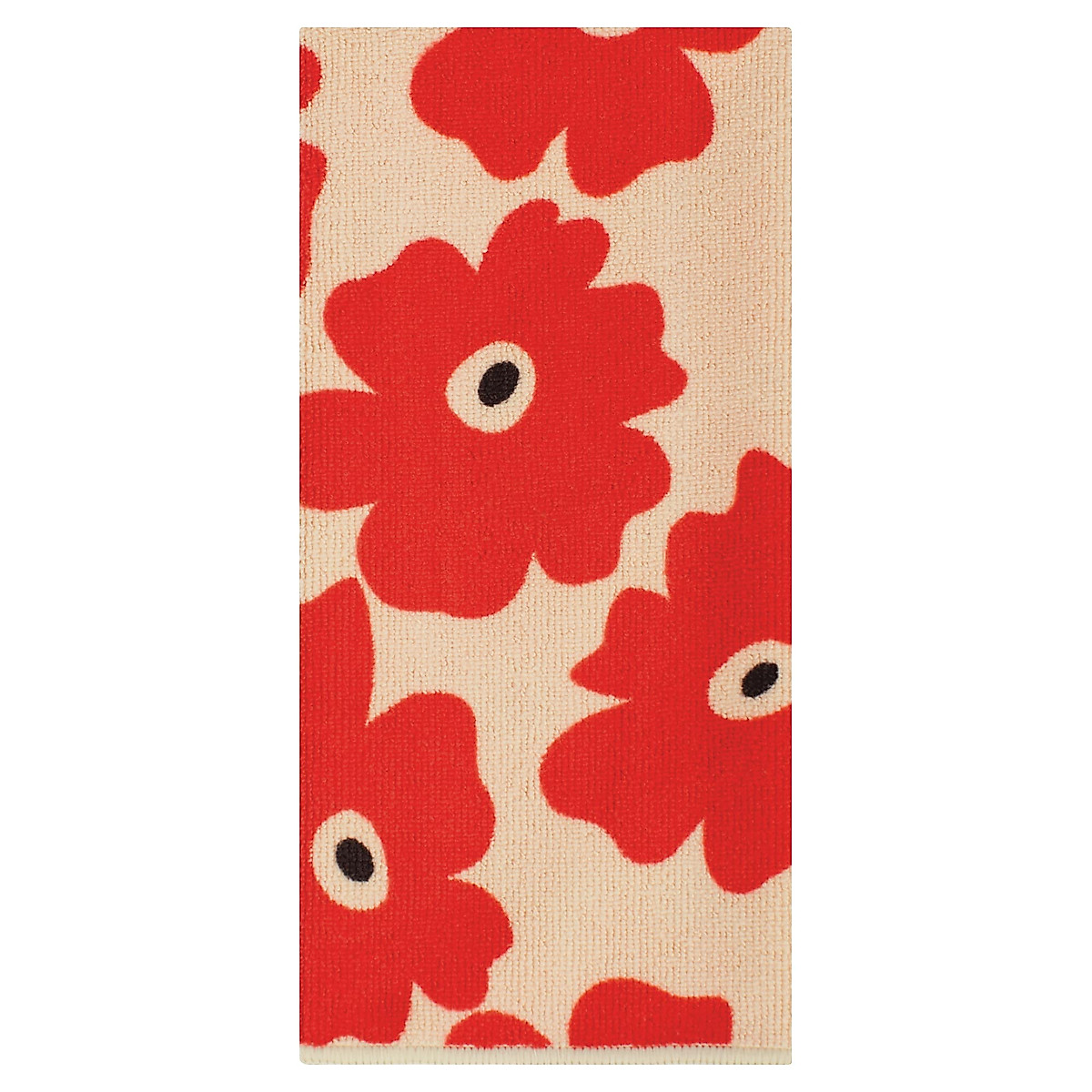 MÜkitchen | MÜtowel | 100% Quality Microfiber | Durable Towels for Cleaning & Drying Kitchen Surfaces | Washable & Reusable | Set of 3 | Poppy Red