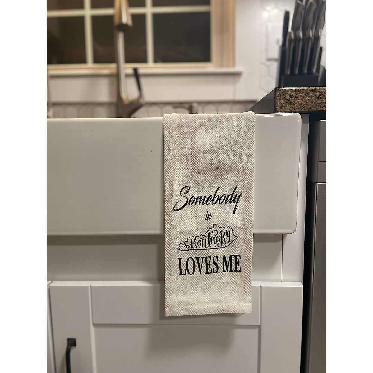 Somebody in Kentucky Loves Me Tea Towel