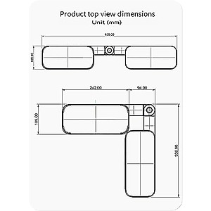 Light Luxury Foldable U-Shaped Shower, U-Shaped Shelf For Bathroom, Multifunctional Wall-mounted U-shaped Rotating Storage Corner Shelf, Punching-Free Storage Rack, Bathroom Shelf