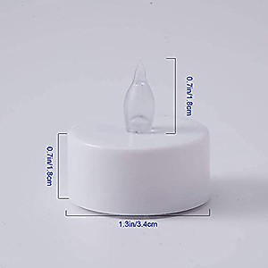 LEOSAN Tea Lights Flameless Led Candles:24 Pack Flickering Warm Yellow 200 Hours Battery Operated Powered Tea Light for Party Wedding Birthday Easter Gifts and Home Decoration